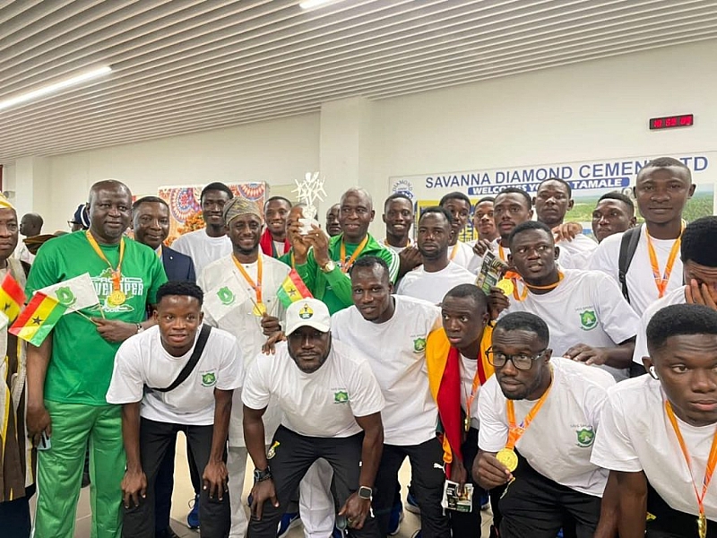 UDS’ FISU world cup winners receive hero welcome to Tamale