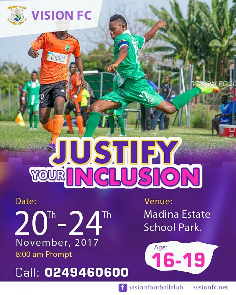 Vision FC Set To Begin Justify-Your-Inclusion On November 20