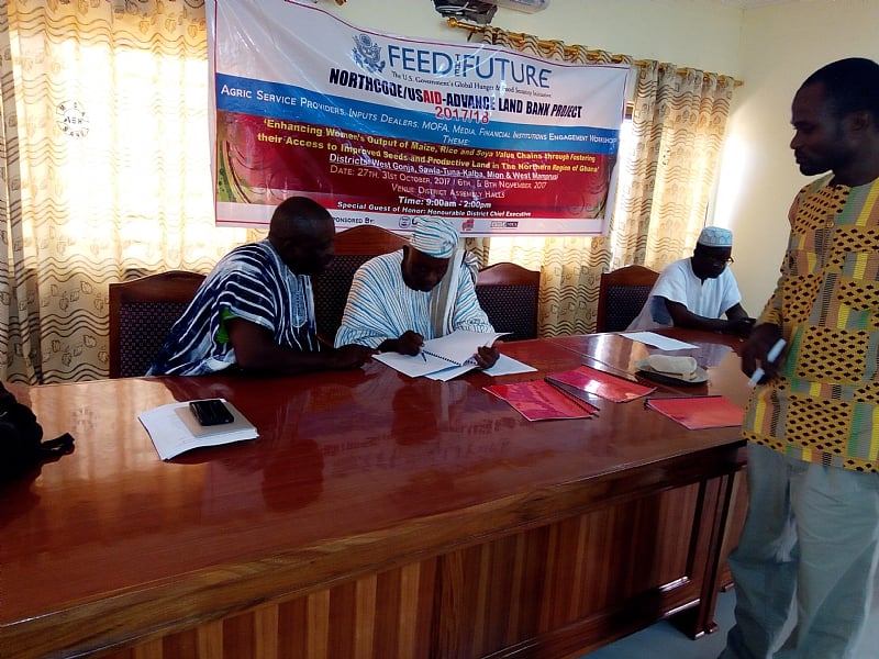 MOU On Land Ownership For Women Farmers Signed Between Chiefs And Women ...