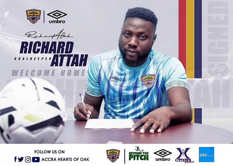 Hearts Of Oak Goalkeeper Richard Attah Finally Available For Selection