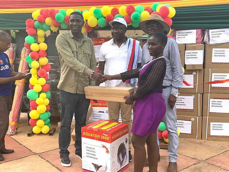 Hon. Afrifa empowers Artisans in Amenfi West with BizBox startup kits