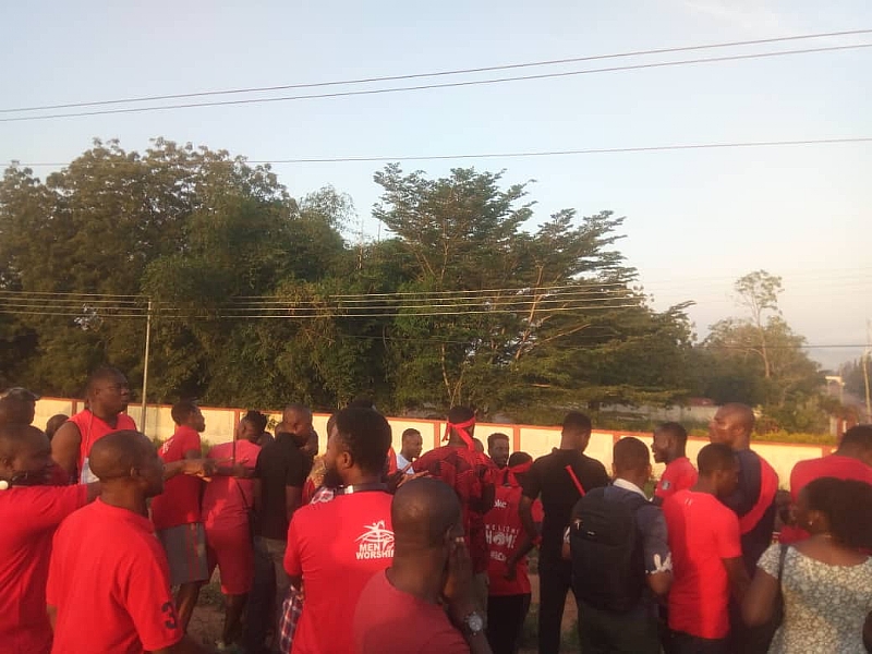 Madina - Adenta Residents Embark On Demonstration For Footbridge