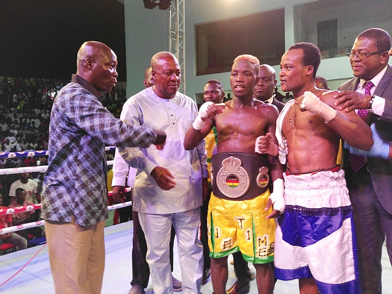 Sheriff Quaye Makes History At Bukom Boxing Arena