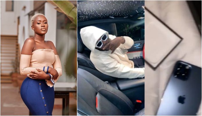 Medikal Spoils Fella Makafui With Expensive Gifts As He Returns From US