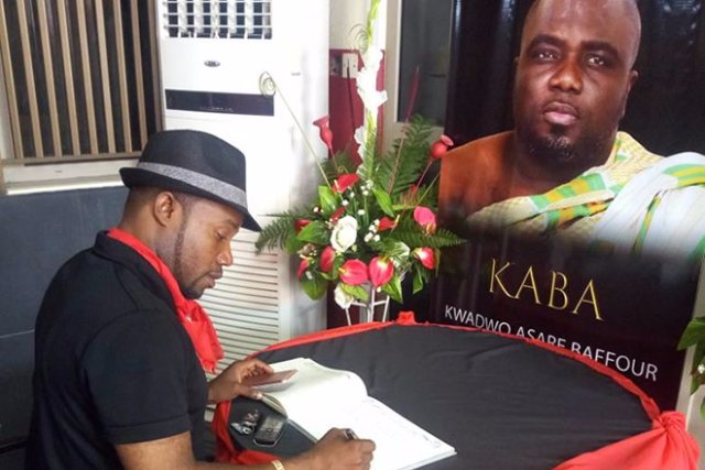 In Loving Memory Of The Late KABA....Book Of Condolence Opened