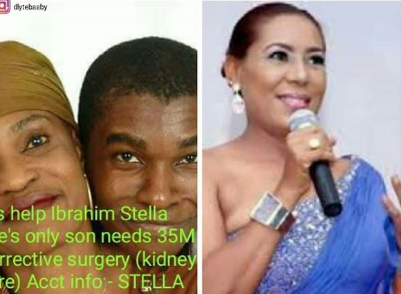 Please Lets Join hands to Save the Life of Singer, Stella Monye’s Only Son
