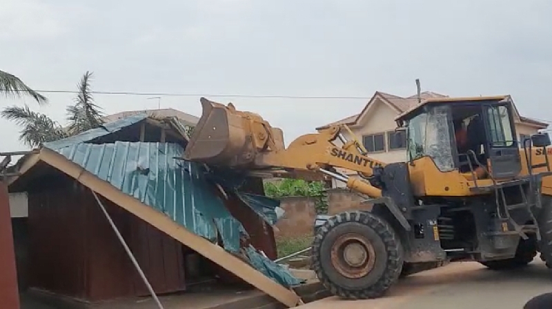Accra: Weija Gbawe Assembly demolishes unauthorised structures