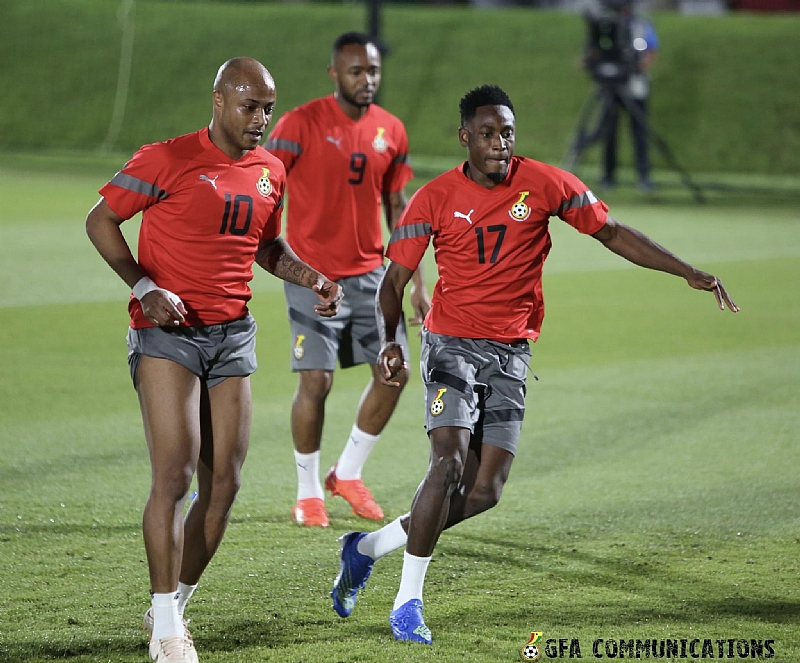 PHOTOS: Black Stars complete final training session ahead of Portugal ...