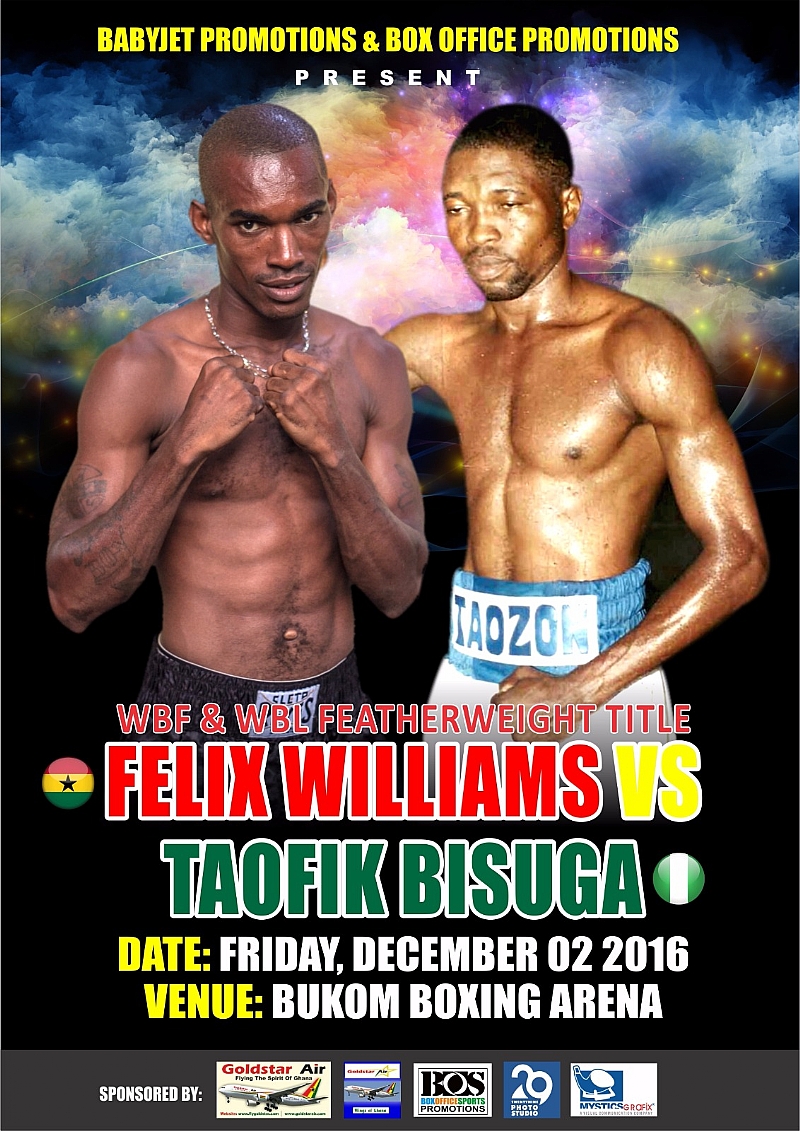 Felix Williams Fights For WBF/WBL Featherweight Title