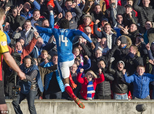 Ghana forward Joe Dodoo hits stunning brace to power Rangers to victory ...