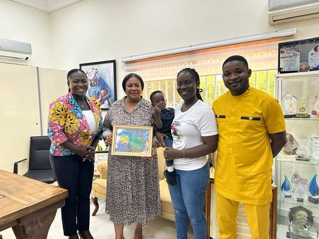 Young Artist Ace-Liam Invites First Lady to Spectacular Exhibition ...