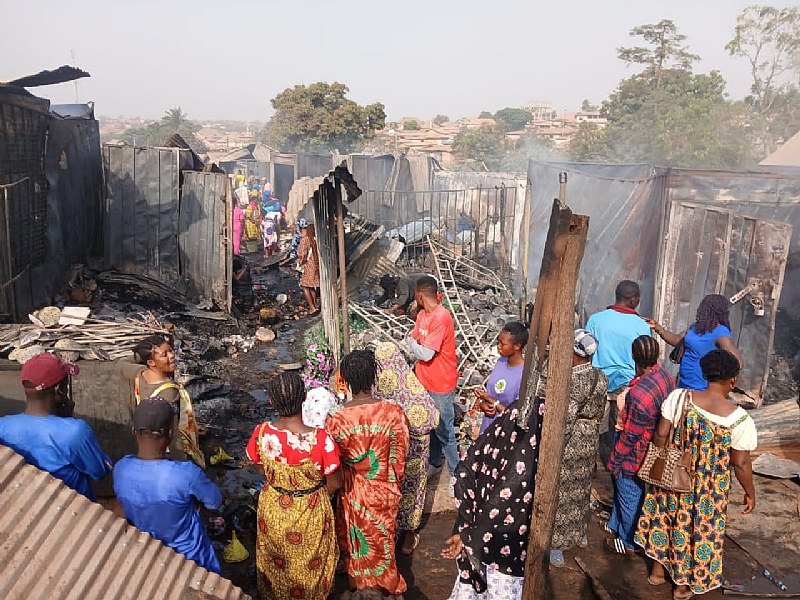Techiman Central Market fire victims appeal for urgent support