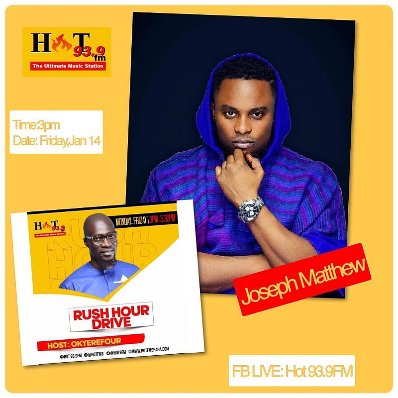 Afro gospel act, Joseph Matthew to grant first radio interview on Hot ...