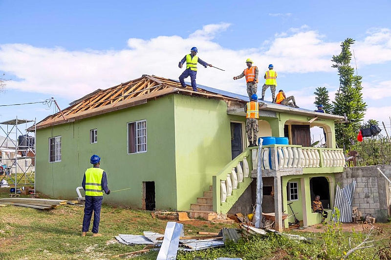 GAF engineers engage in reconstruction works in Jamaica