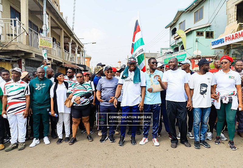 Thousands join Ablekuma Central NDC unity walk