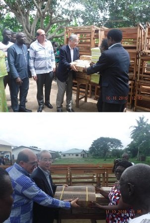 Forewin Ghana and JFE foods donate to schools