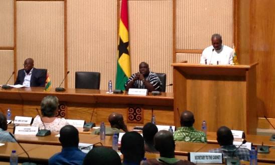 Mahama officially inaugurates Transition team