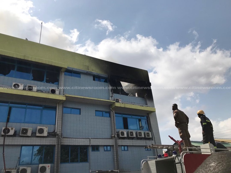 Fire service brings GRA office blaze under control after two-hour battle