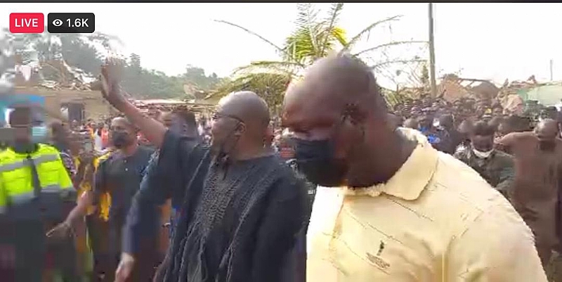Bogoso Disaster: Bawumia visits Apiatse with IGP to mourn with victims ...