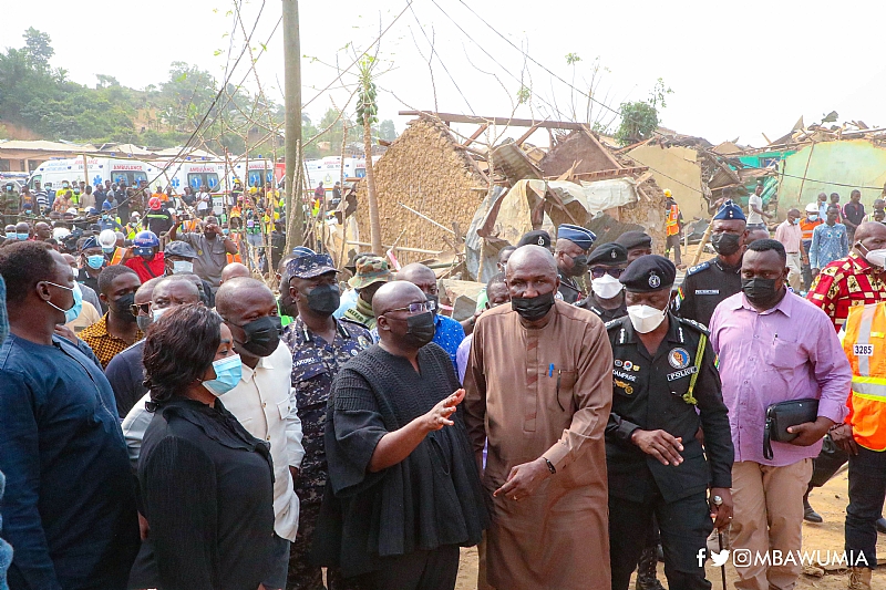 Bawumia hands over 13 tonnes of relief items to victims of Bogoso explosion