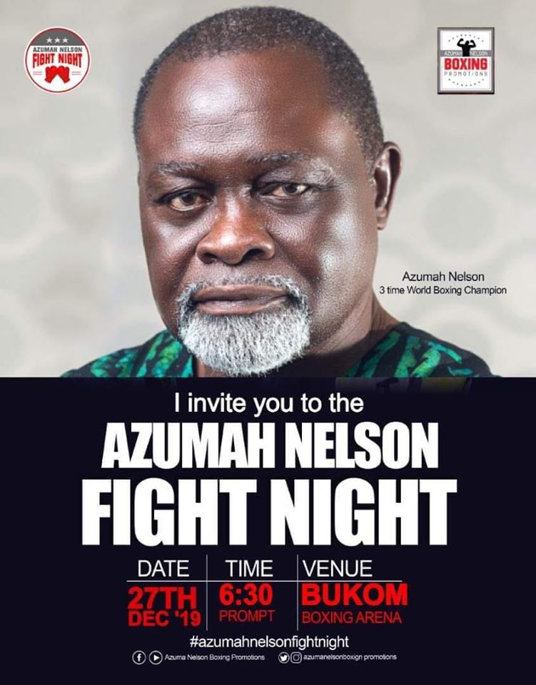 ‘Azumah Nelson Fight Night’ To Climax Year On Saturday December 27 At ...