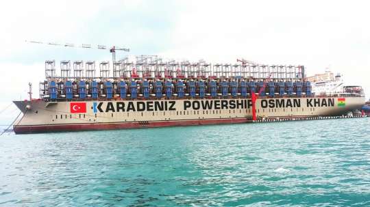 Ghana Commissions World's Biggest Powership
