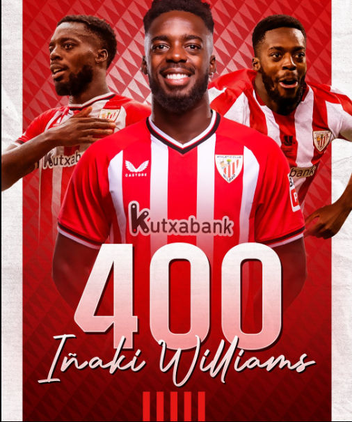 Inaki Williams achieves another milestone as he makes 400th appearance ...