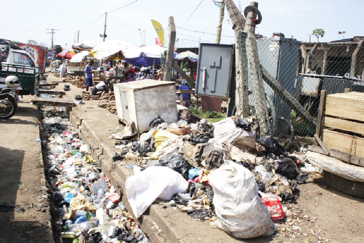 Refuse Engulf Markets In Assin