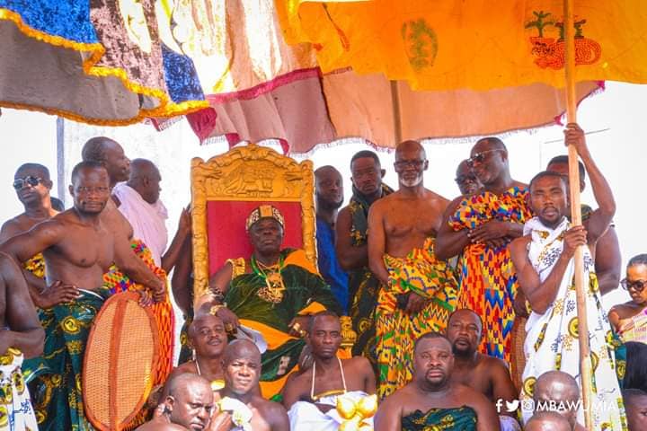 MTN Fully Represented at Okyehene’s 20th Anniversary with GH¢100K Donation