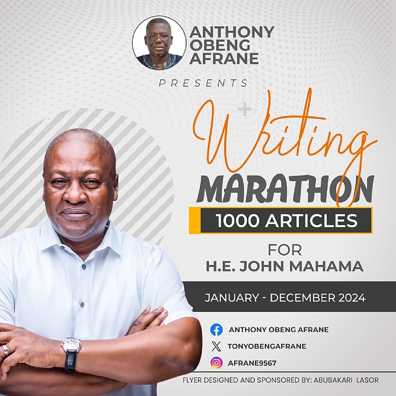 A Thousand Articles for Mahama: Afrane Completes Herculean Writing Marathon