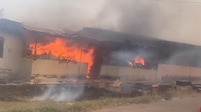 A/R: Fire guts Toase SHS teachers’ bungalow