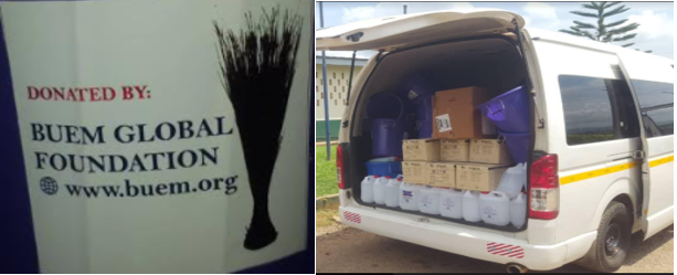 The Buem Global Foundation Donates Money and PPEs To The Jasikan District