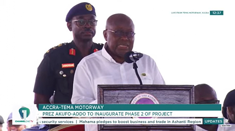 Akufo-Addo inaugurates phase II of Tema Motorway Interchange