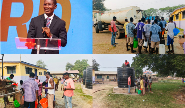 Students get relief as Tema East MP intervenes in Manhean SHS water crises