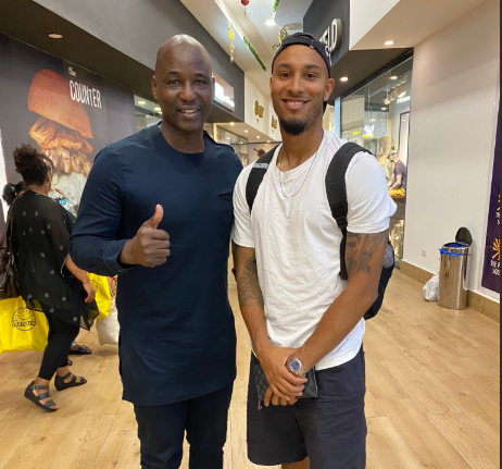 Anthony Baffoe Meets Goalkeeper Adam Kwarasey