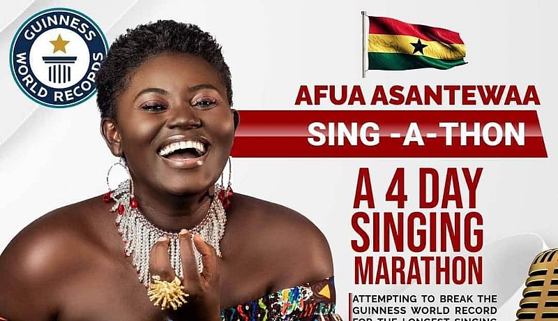Ghanaian set sights on breaking Singathon World Record as she surpasses ...