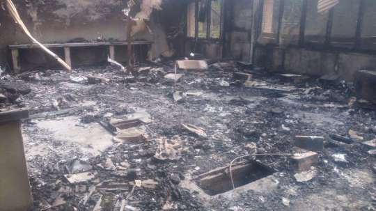 Fire guts Leklebi Senior High School ICT Lab