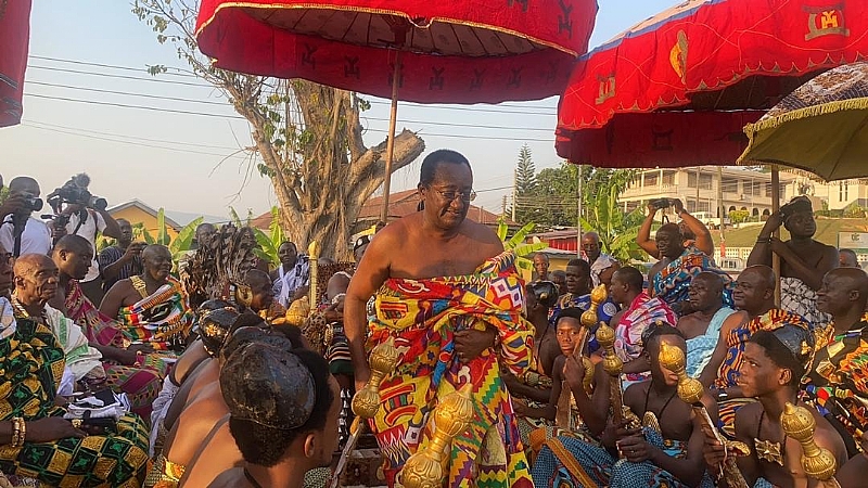 Dr. Akoto celebrates Akwasidae with New Juaben Traditional Area