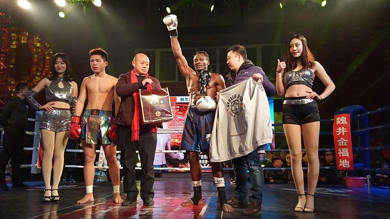 Gerald Dah Wins International Kick Boxing Contest In China