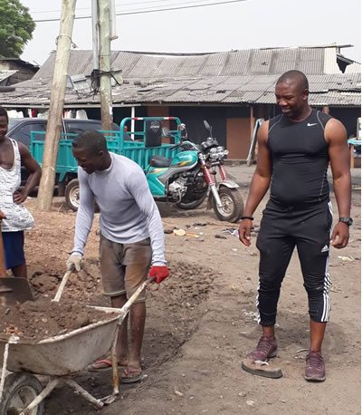 Dr. Oko Boye Leads Youth To Lift Face Of Community Square