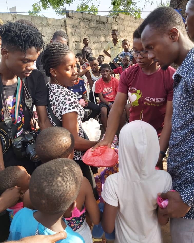 AHSA Life Donates To Street Children In Accra