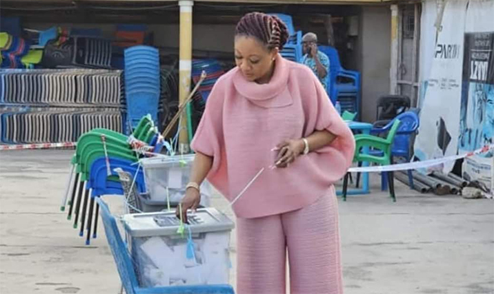 EC Boss Jean Mensa casts ballot in Special Voting