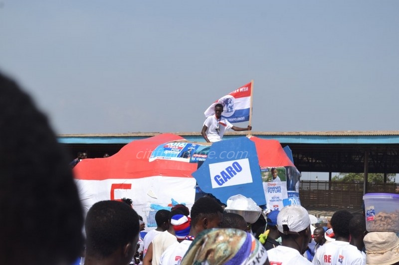 NPP supporters mass up for final rally [Photos]