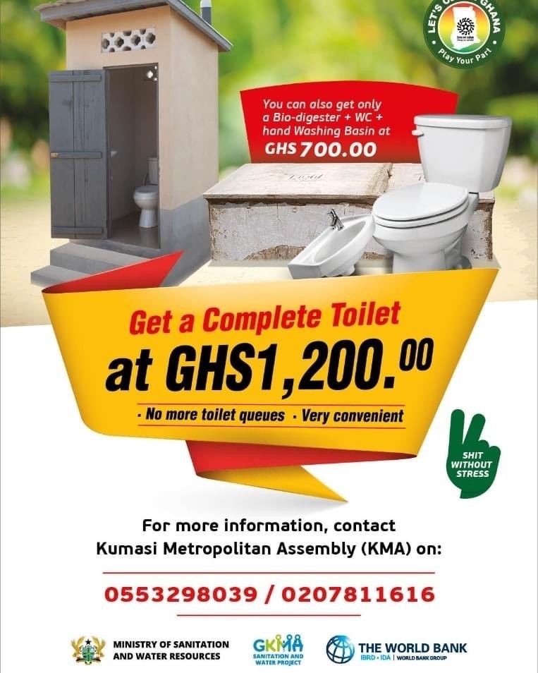 GKMA-SWP constructs over 600 household toilets in KMA in 2022