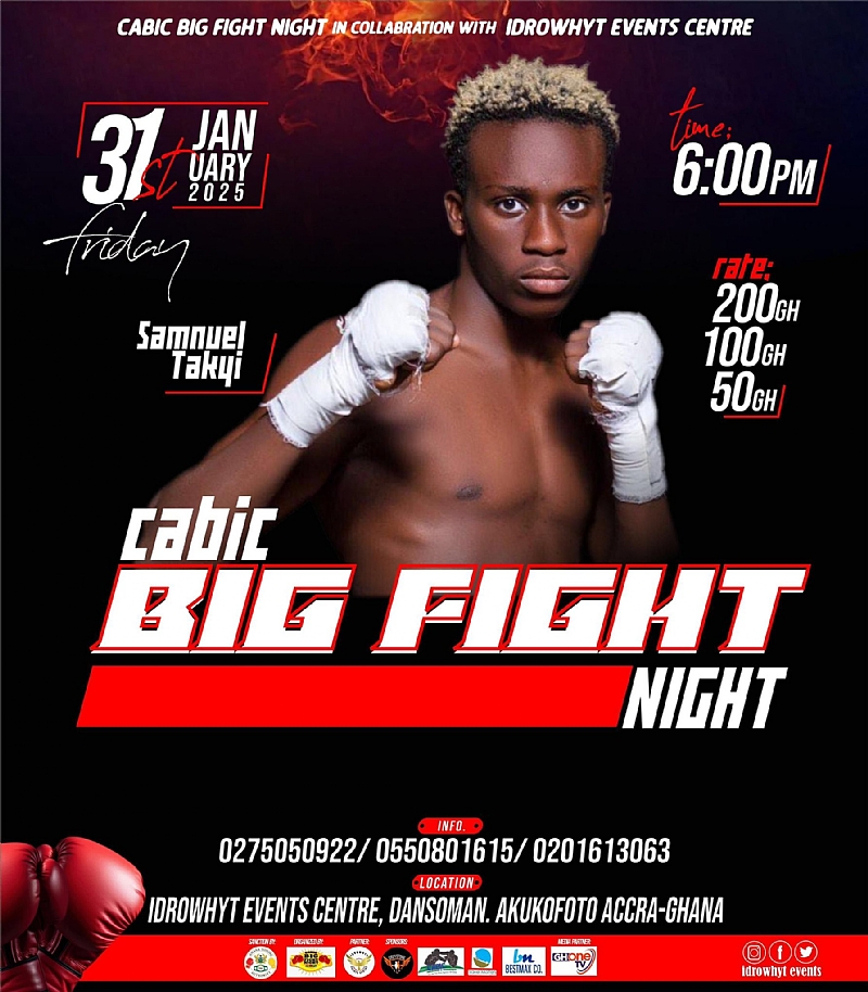 Cabic Fight Night is back on January 31 At Idrowhyt Events Center