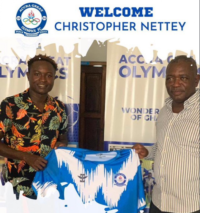 Defender Christopher Nettey joins Great Olympics after paring ways with Kotoko