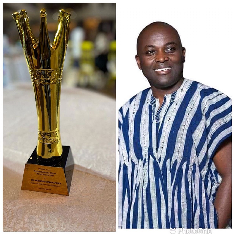 Odeneho Kwaku Appiah grabs Presidential Globe African Heroes Award