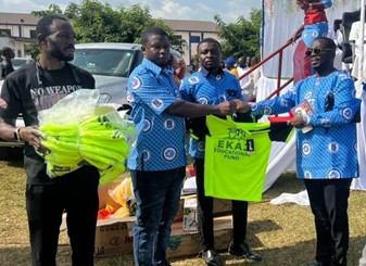 EKAJ Educational Fund CEO supports Juaso SHTS with major donation