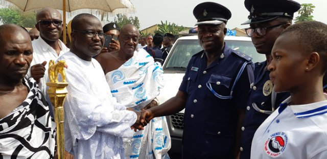 Former BOST Boss Alfred Obeng Donates 3 Pick-Ups To Western Region Police