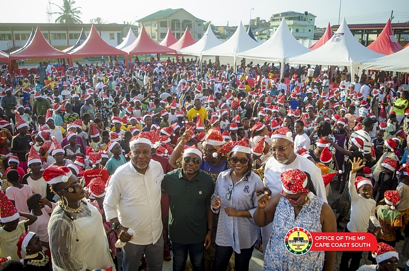 Ricketts-Hagan hosts new year party for Cape Coast South children